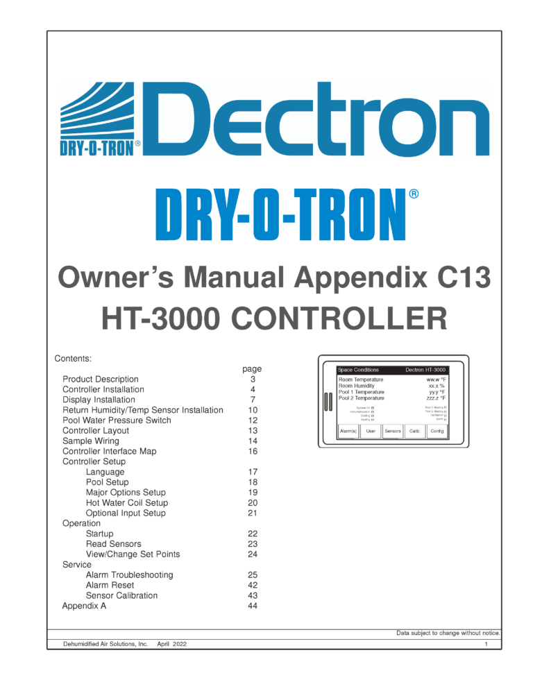 Legacy Manuals - Dectron