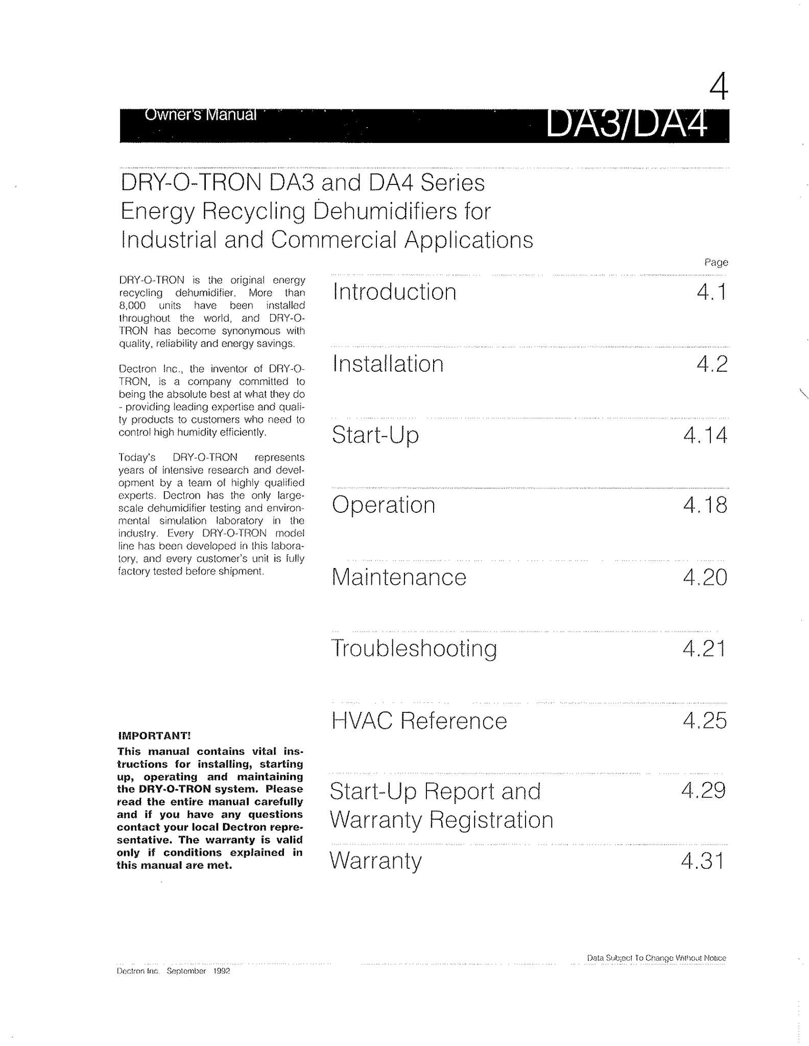 Legacy Manuals - Dectron